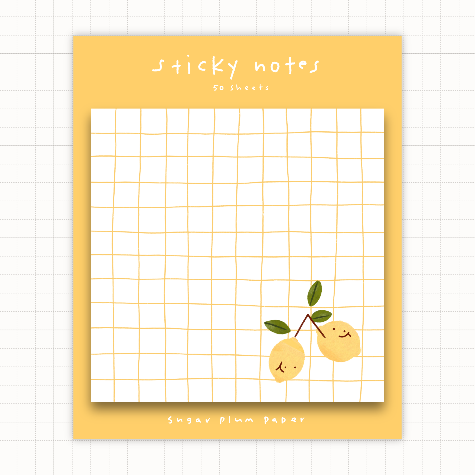 Gridded POST-IT® Notes | 3X3" – Sugar Plum Paper